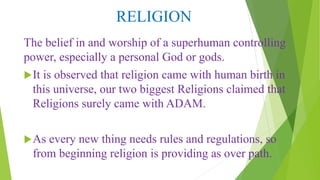 Presentation on religious history | PPTX