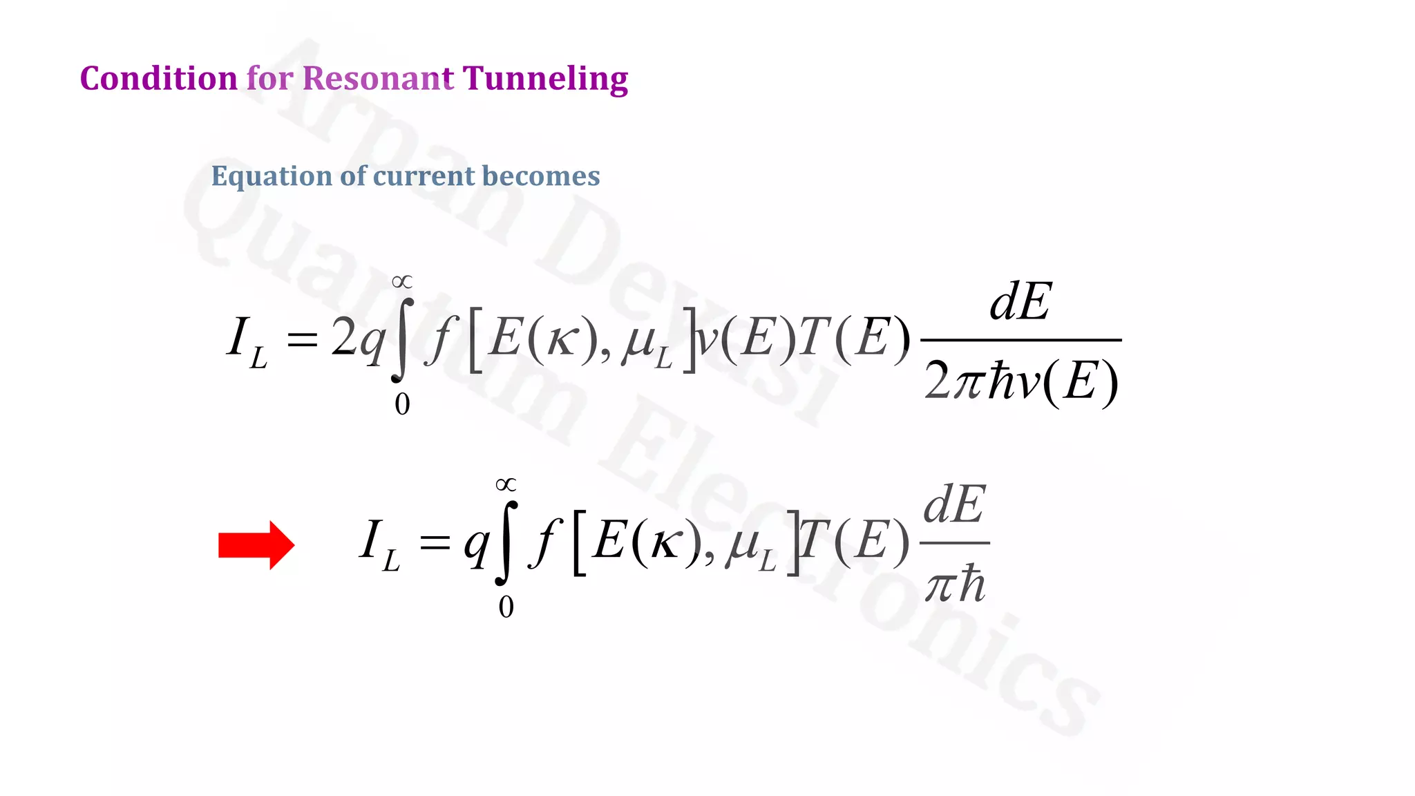 Resonant Tunneling | PDF