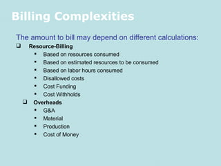 Presentation on resource related billing | PPT