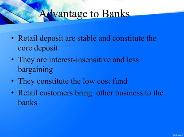 Presentation on retail banking system | PPT