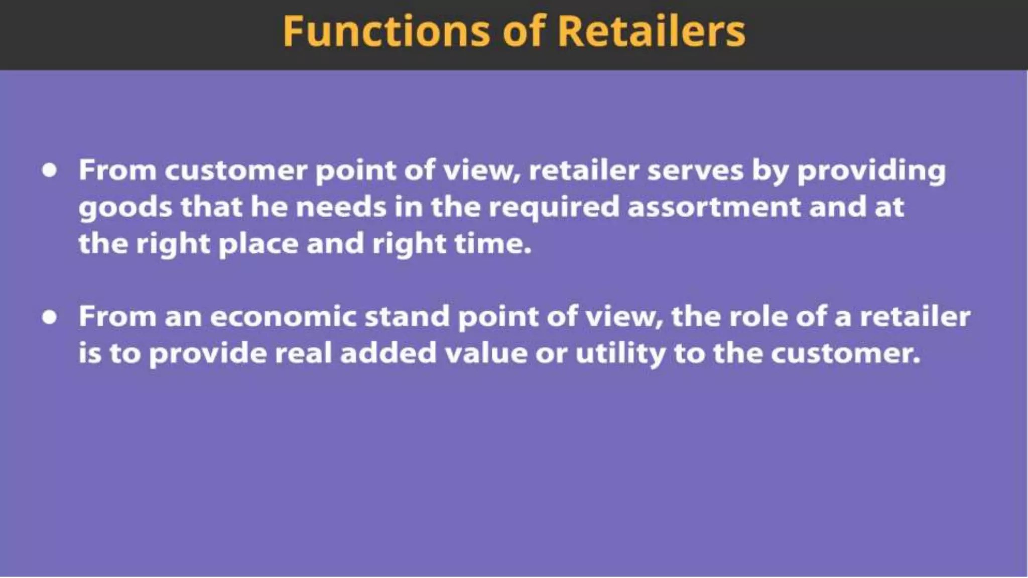 Presentation on retail marketing | PPTX
