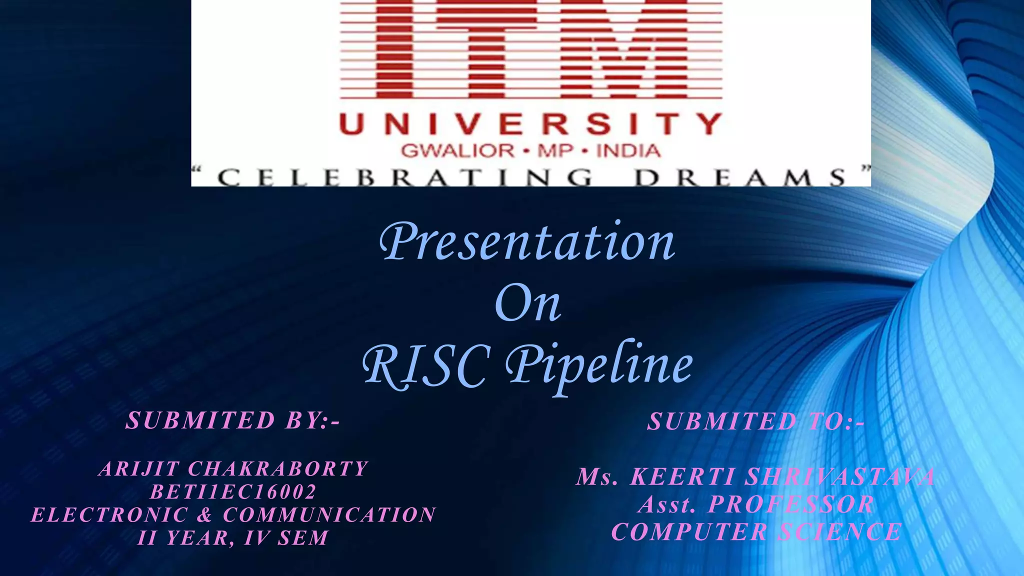 Presentation On Risc Pipeline Pptx Operating Systems Computer