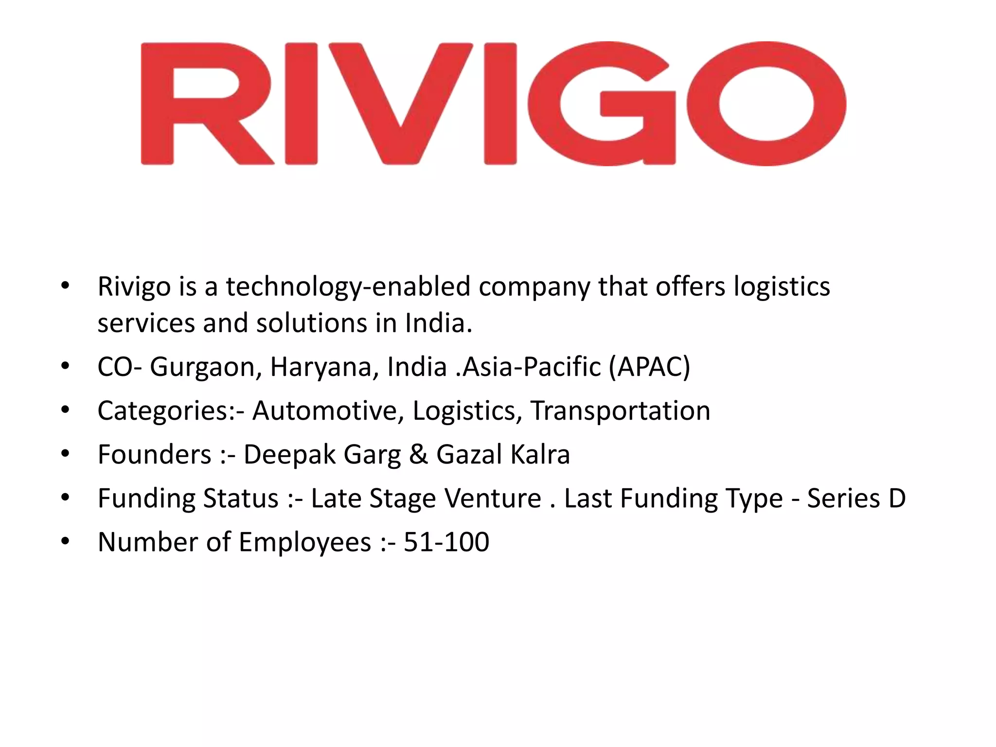 Presentation on rivi go | PPTX