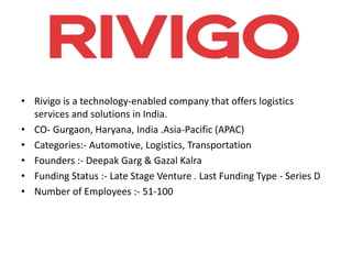 Presentation on rivi go | PPTX