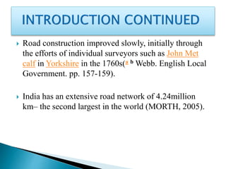 Presentation on road network 1 | PPT
