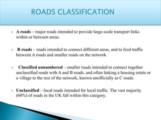 Presentation on road network 1 | PPT