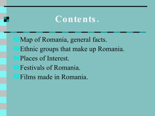 Presentation on Romania | PPT