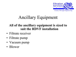 Presentation on rotary drum vacuum filters | PDF