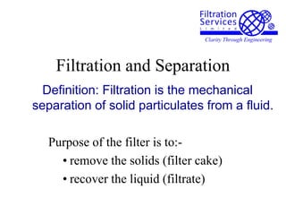 Presentation on rotary drum vacuum filters | PDF