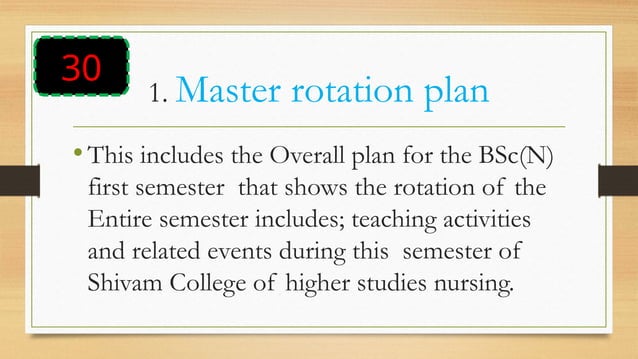Presentation on rotation plan for nursing.pptx