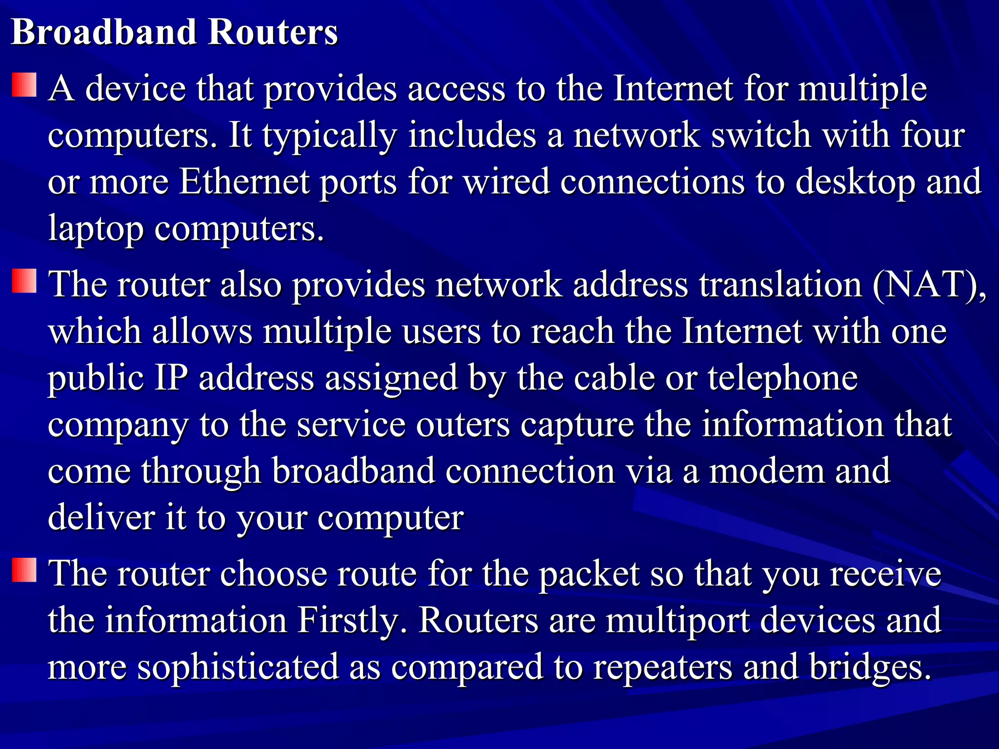 Presentation on router | PPT
