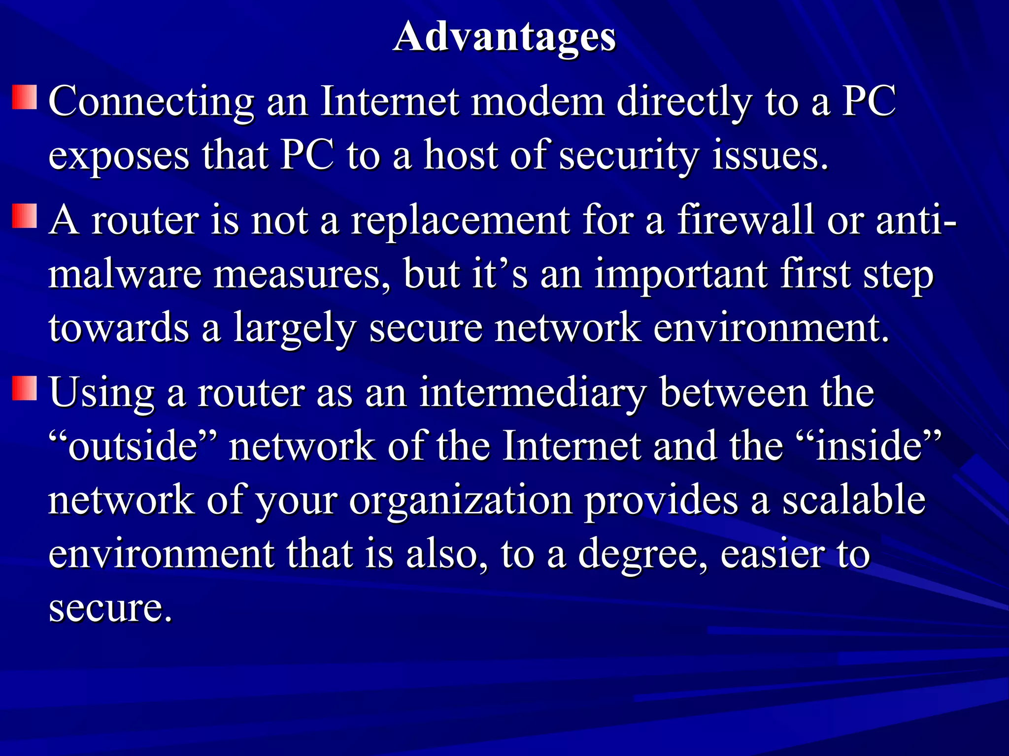 Presentation on router | PPT