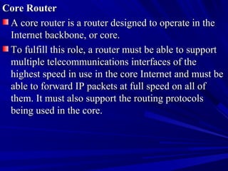 Presentation on router | PPT