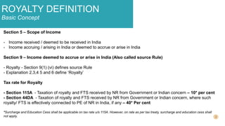 Taxation of Royalty - By CA Parul Aggarwal | PDF