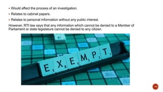Right to Information | PPTX