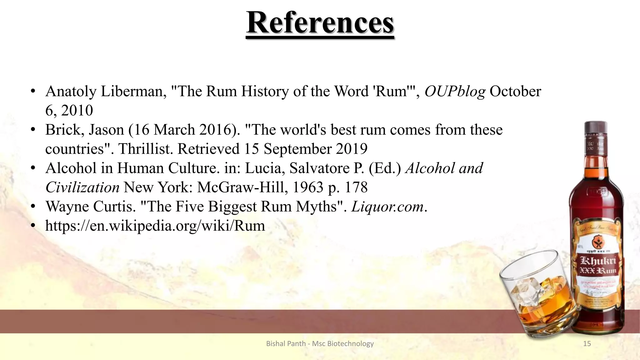Rum Production | PDF
