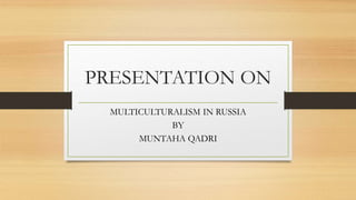 Presentation on russian culture | PPTX