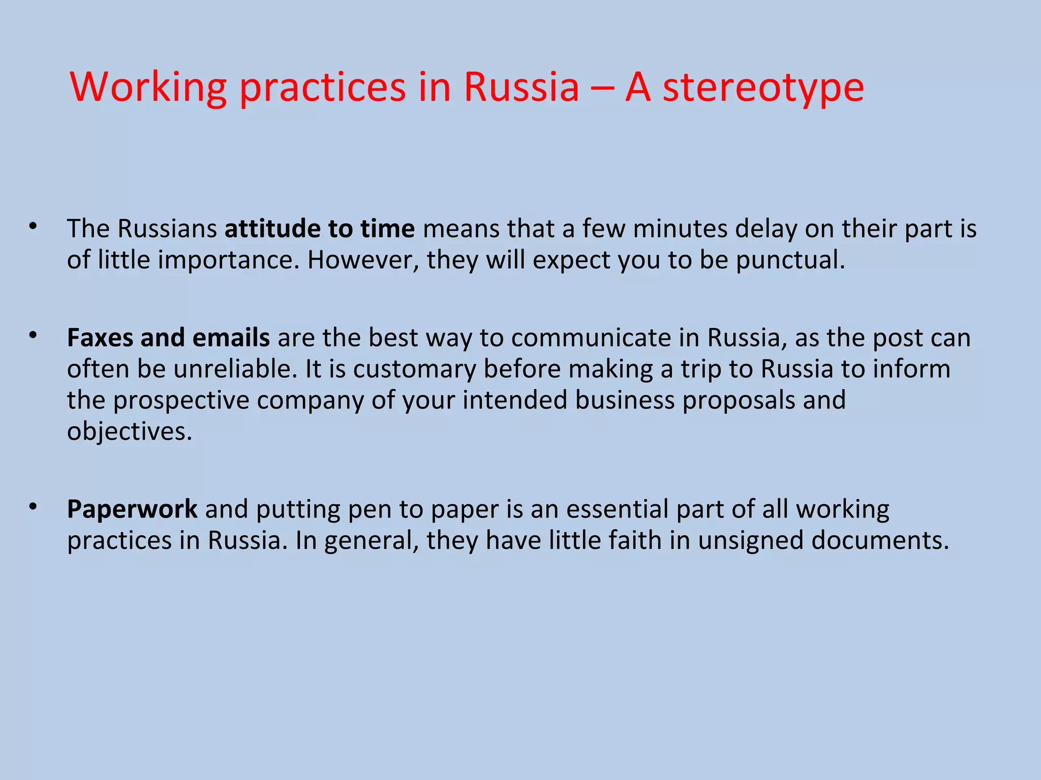 Presentation on Russian culture | PPT