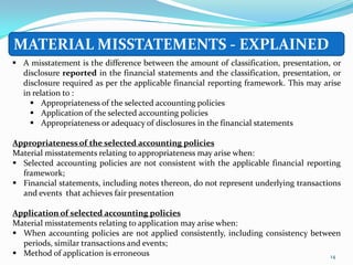 SA 700, SA 705 and SA 706 | PPTX