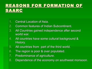 Presentation on saarc | PPT