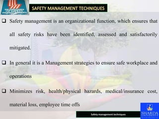 Safety Management Techniques | PPT