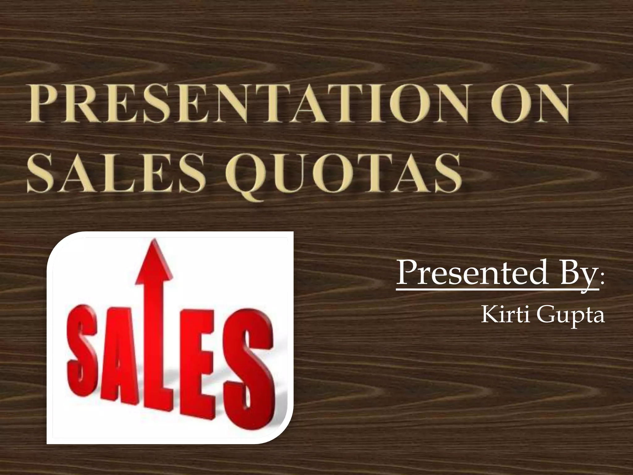 sales quotas | PPTX