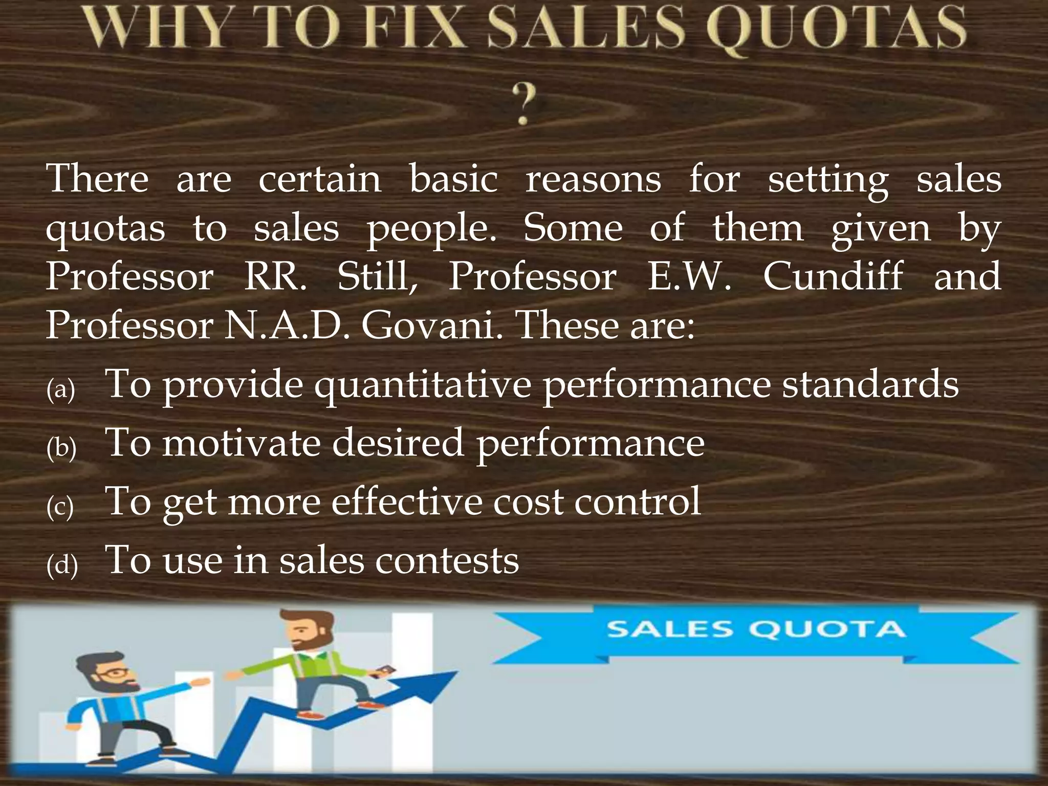 sales quotas | PPTX