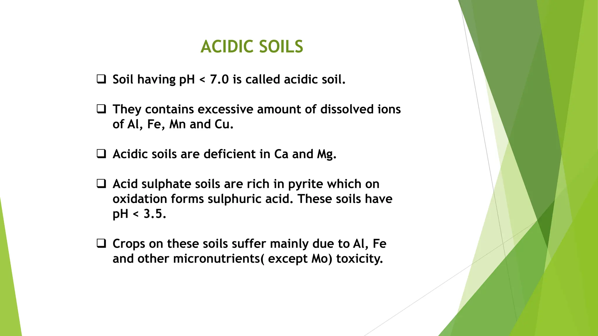 Presentation on Salt-Affected soils and Acidic soils | PPTX