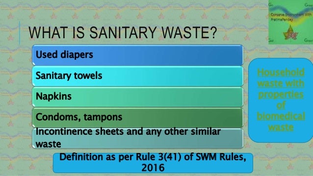 Presentation on Management of Sanitary Waste and E waste | PPTX