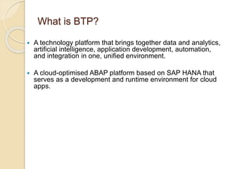 Presentation on SAP BTP – SAP BUILD PROCESS AUTOMATION By Anurag ...