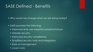 Keynote : Presentation on SASE Technology | PDF