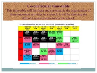 Presentation on school time table | PPTX