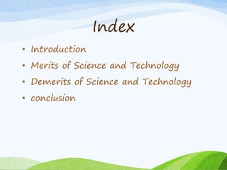 Presentation on science and technology | PPTX