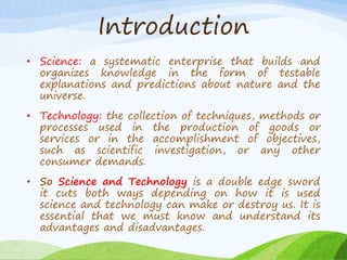 Presentation on science and technology | PPTX