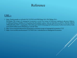 Scope of Managerial Economics | PPTX