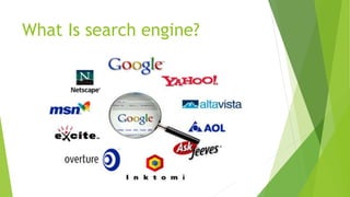 Presentation on search engine | PPT on search Engine - varcampus | PPTX