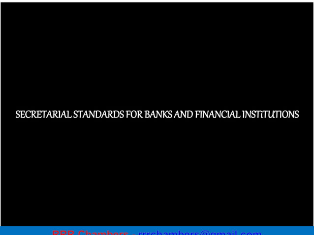 PRESENTATION ON SECRETARIAL STANDARDS - PPT.ppt