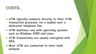 Presentation on security feature of atm (2) | PPTX