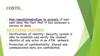 Presentation on security feature of atm (2) | PPTX