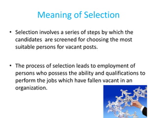 Presentation on selection | PPT