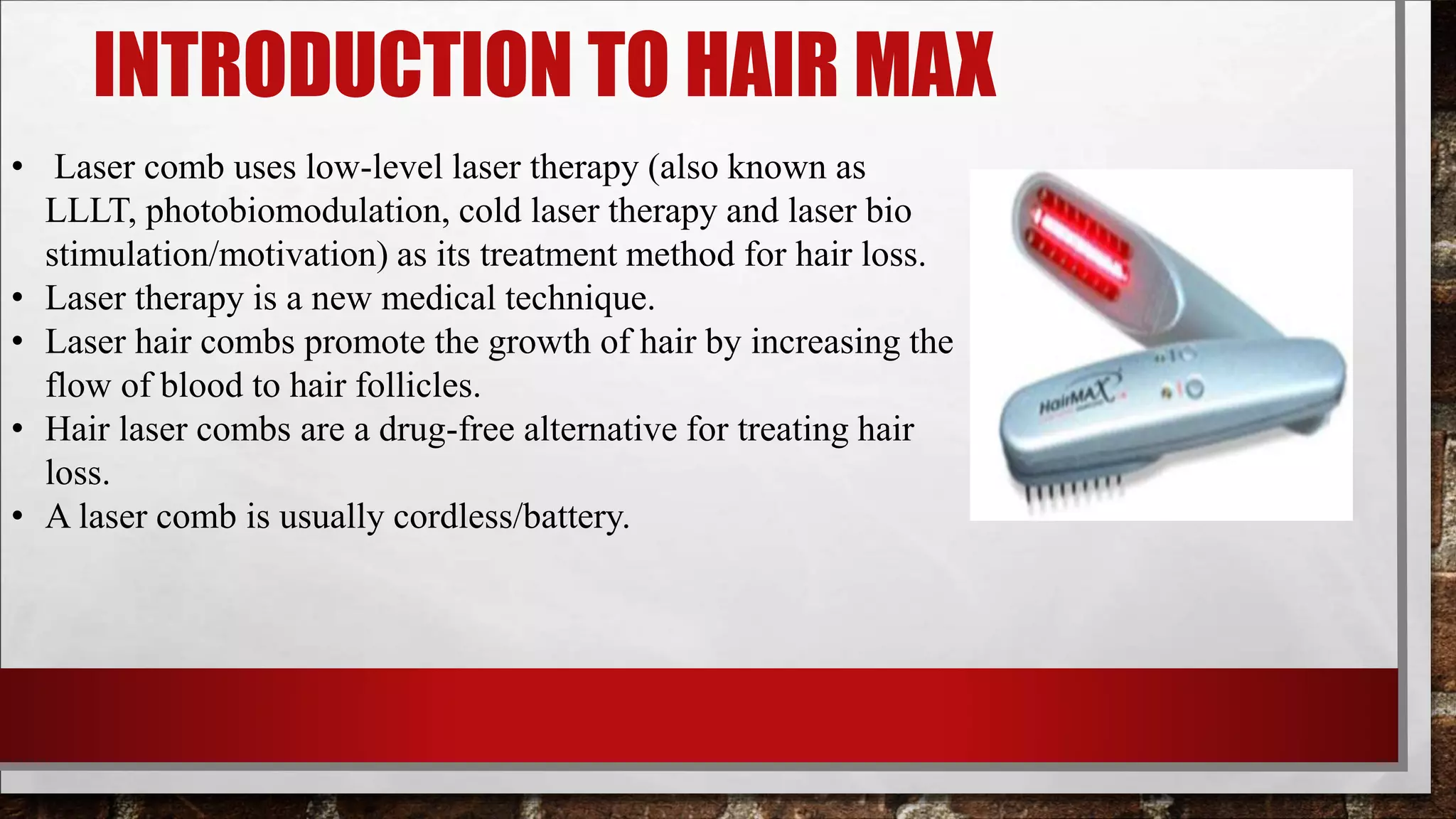 Presentation on sell comb to bald final | PPT