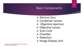 Presentation on SEM (Scanning Electron Microscope) | PPTX