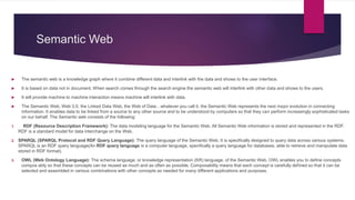 Presentation on SEO, .htaccess, Open-source, Ontology, Semantic web, etc. | PPTX | Databases ...