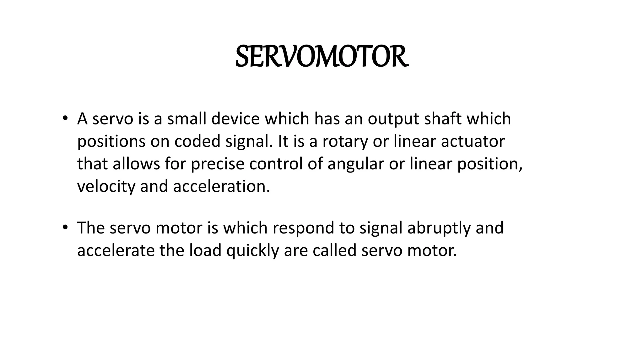 detailed Presentation on Servomotor.pptx