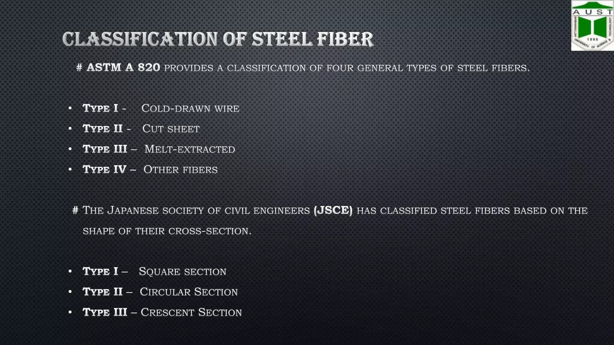 Introduction to Steel Fiber Reinforced Concrete (SFRC) | PPTX