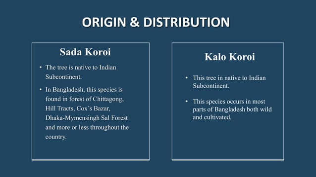 Presentation on Silvan Features of Lebbeck or Lebbek tree or Siris tree ...