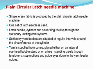 Presentation on single jersey fabrics | PDF