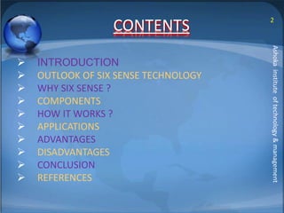 Presentation on Six Sense Technology | PPTX | Smartphones | Consumer ...