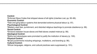 Presentation on Slavery........................... | PPT