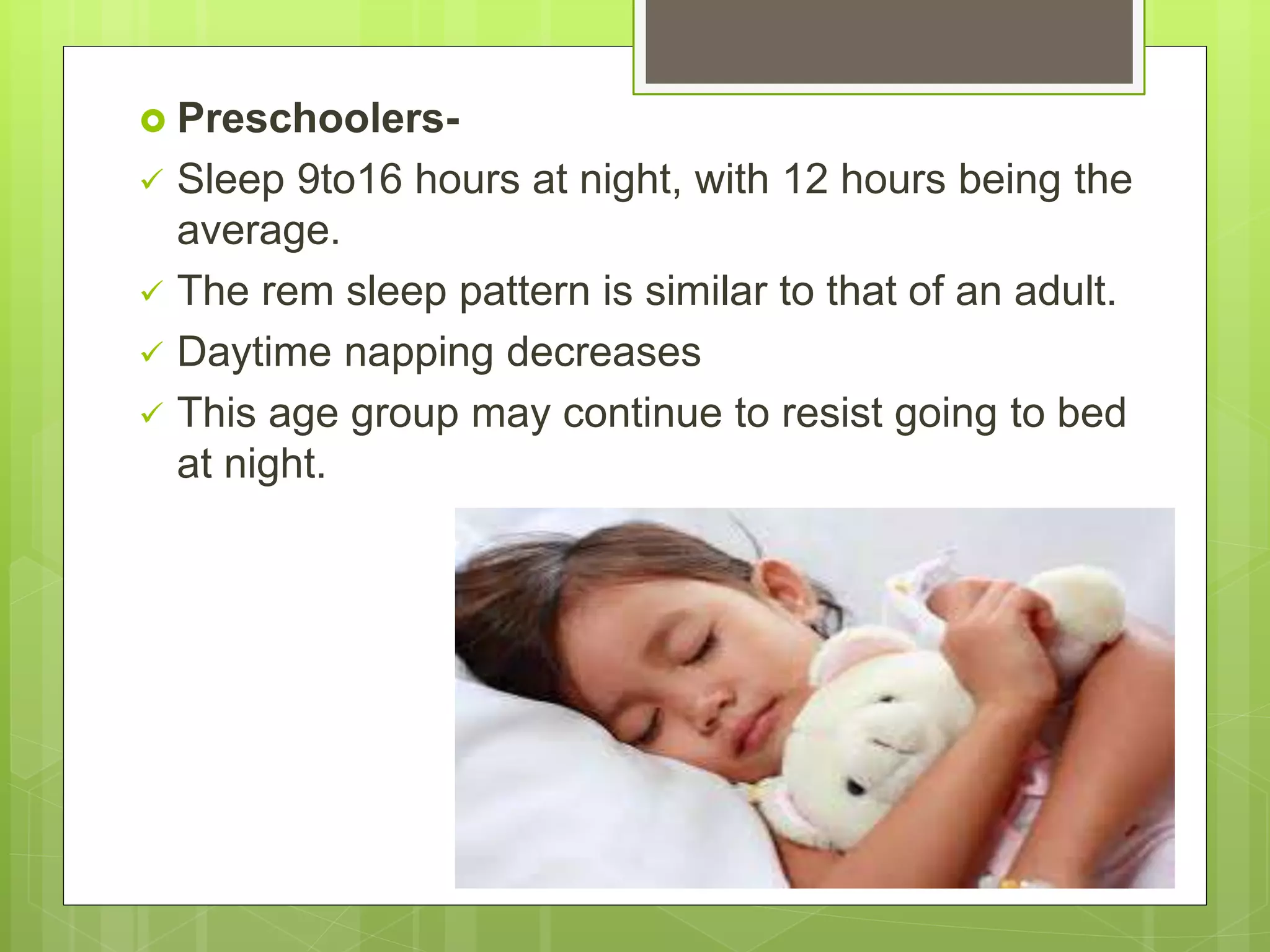 Presentation on sleep pattern | PPTX